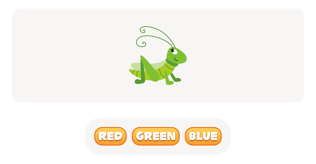 Guess the Color of Grasshopper - Exciting Colors Worksheet for Pre-K ...
