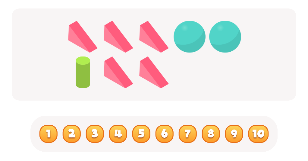 3D Shapes Recognition and Counting Worksheets