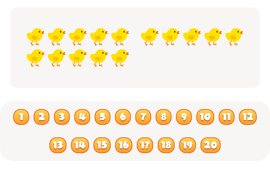 Counting to 20 Worksheets for Kindergarten
