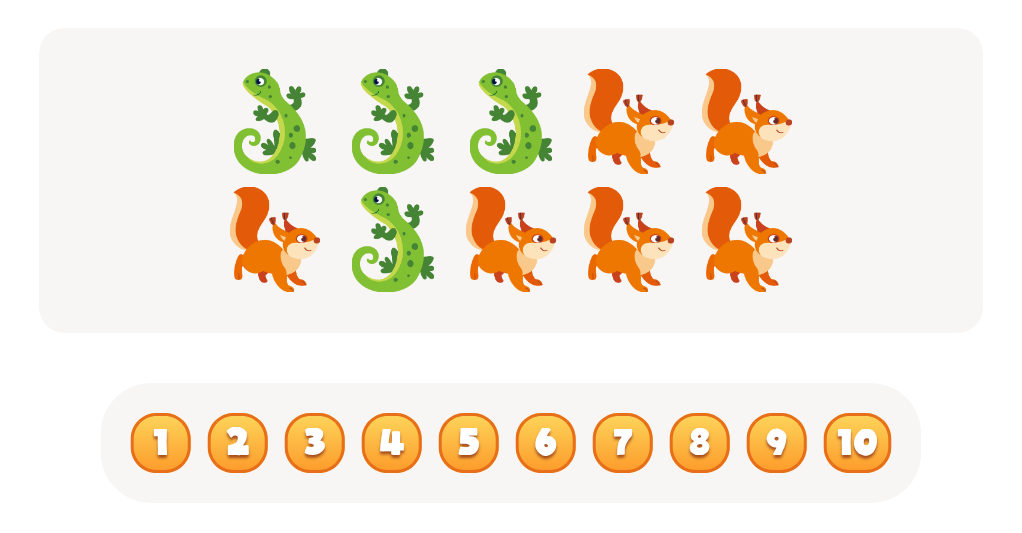 Count to 10 with Orange Objects Worksheets