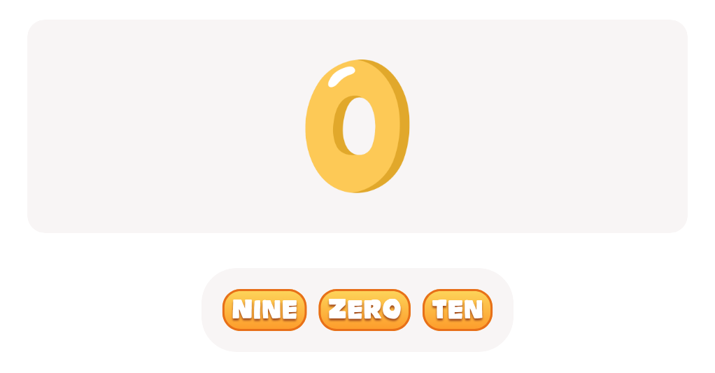 Number 0 Recognition: Discover the numbers from 0 to 10