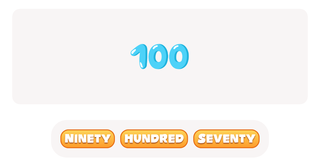 Learning Numbers from 10 to 100 by Tens