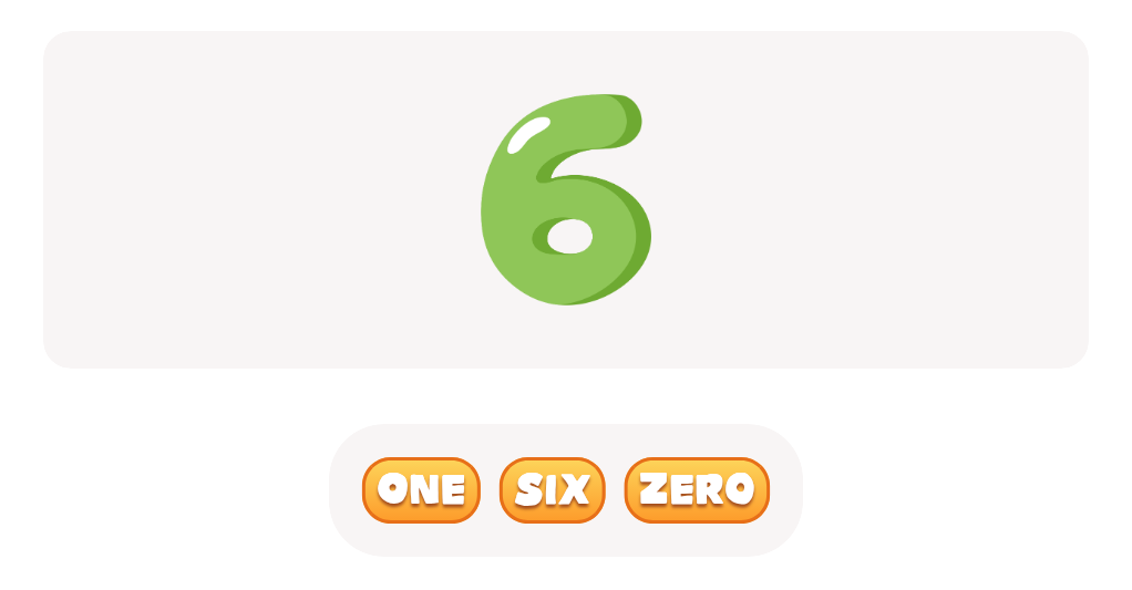 Number 6 Recognition: Discover the numbers from 0 to 10