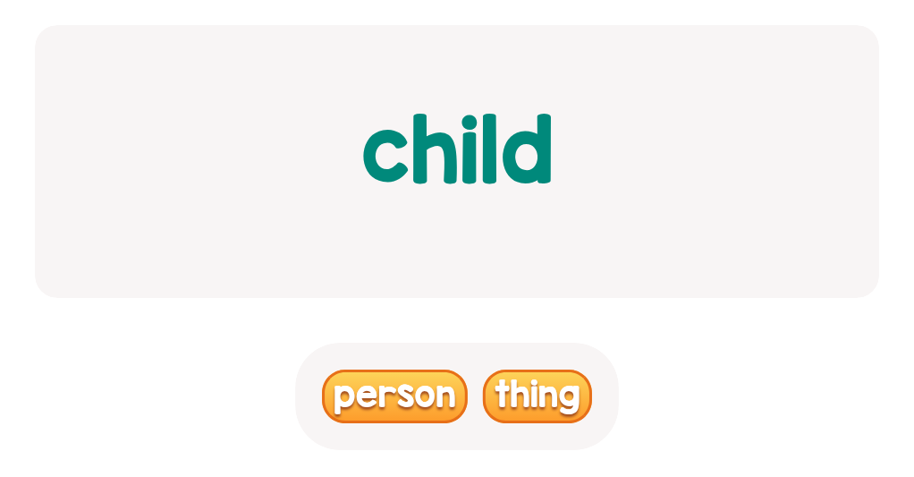 Common Nouns: Identify Person or Thing | Grammar Worksheet for Kids