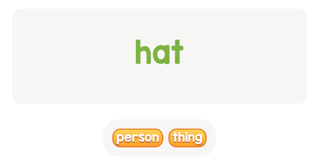 Common Nouns: Identify Person or Thing | Grammar Worksheet for Kids