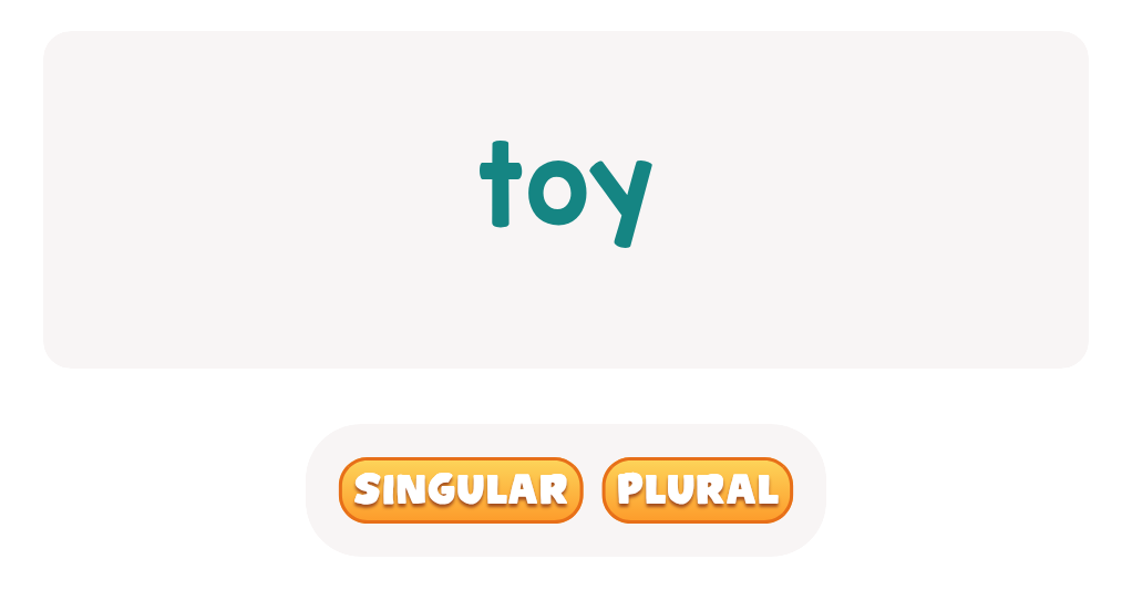 Singular Noun Lesson for Kids: 'toy' | Grade 1 ELA Unit Practice