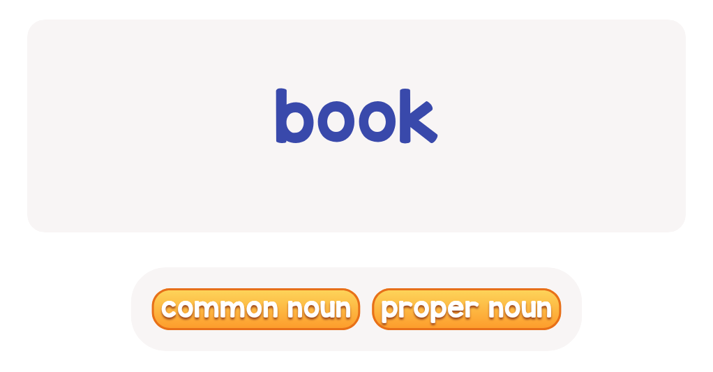 English Language Arts, Nouns and Pronouns, Grade 1 | Classify: Proper ...