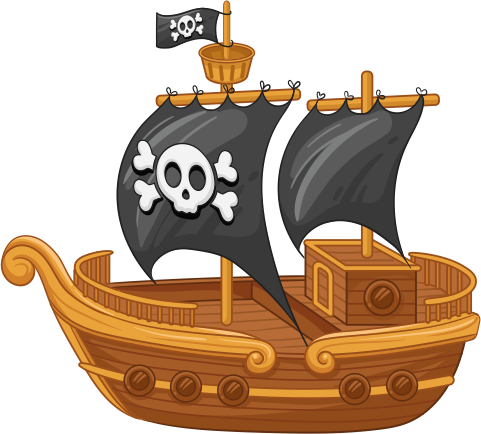 Count the Pirate Ships, Easy Math, Counting, Count up to 3 worksheet for Pre-K grade