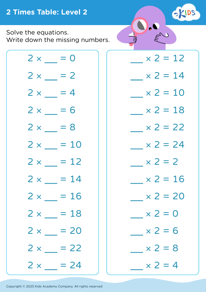 Times Table Worksheet Printable Times Table Worksheet Printable