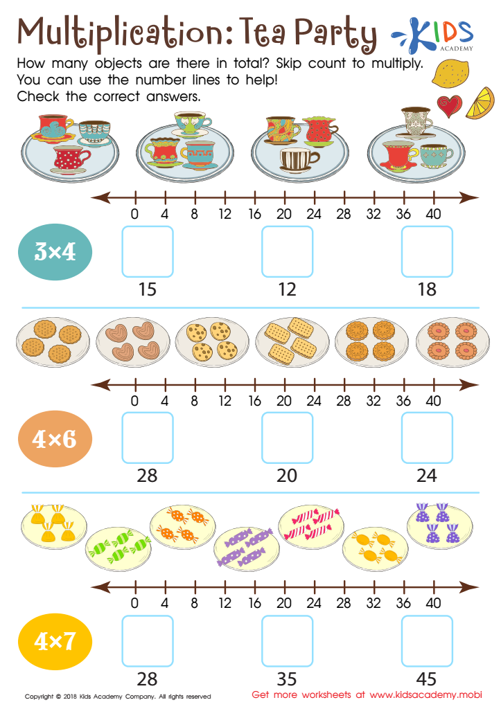 3rd Grade Math Worksheet Multiplication Free Printable PDF For Kids 