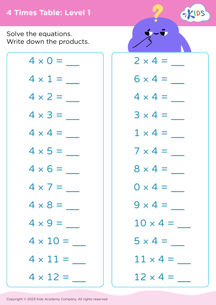 Free Times Tables Worksheets For 8 Year Olds Free Times Tables Worksheets For 8 Year Olds
