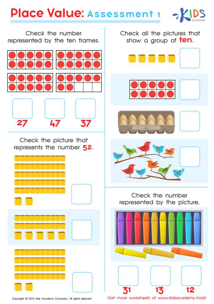 1st Grade Place Value And Number Charts Worksheets Free Printable K5 