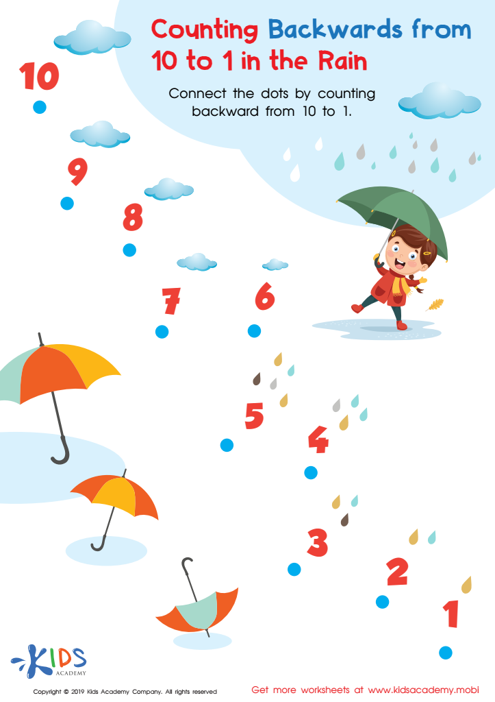 Counting Backwards Worksheets For Preschool And Kindergarten K5