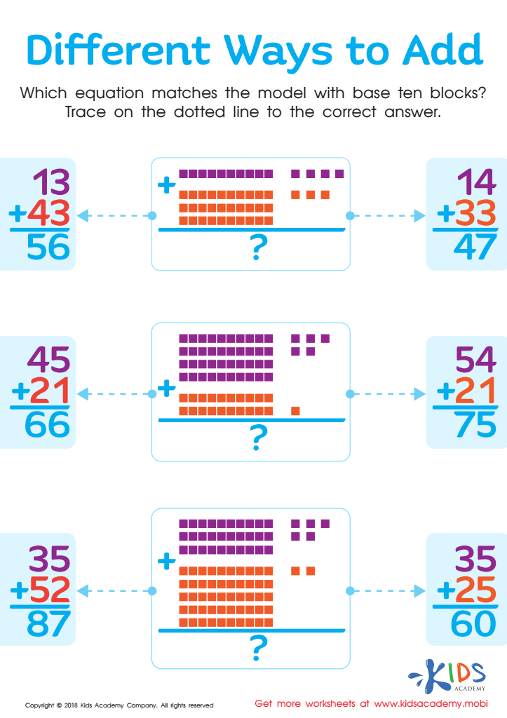 Different Ways To Add Worksheet Free Printable For Kids Answers And