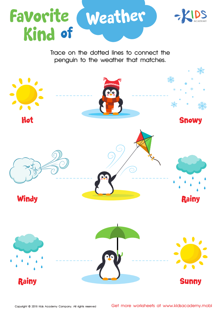 Favorite Kind Of Weather Worksheet Free Printable PDF For Children Favorite Kind Of Weather Worksheet Free Printable PDF For Children