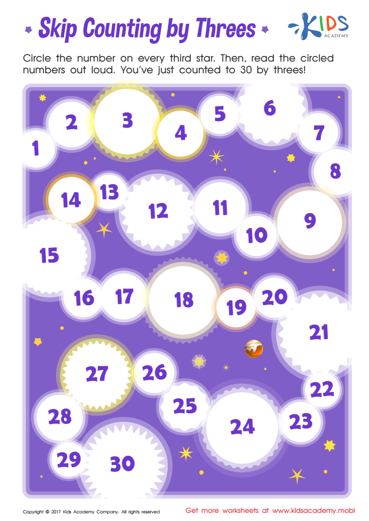 Skip Counting Worksheets For Grade 1 First Grade Math Worksheets