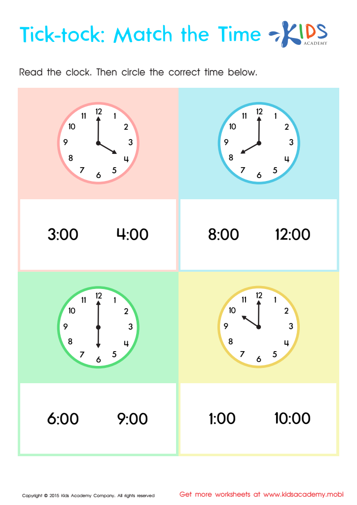 Telling Time Worksheets Free Learning To Tell Time Printable PDF