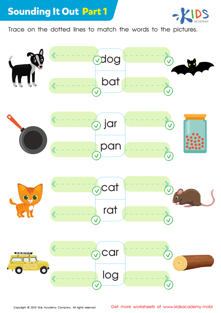 Sounding it Out: Part 1 Worksheet, Free Printable for Children ...