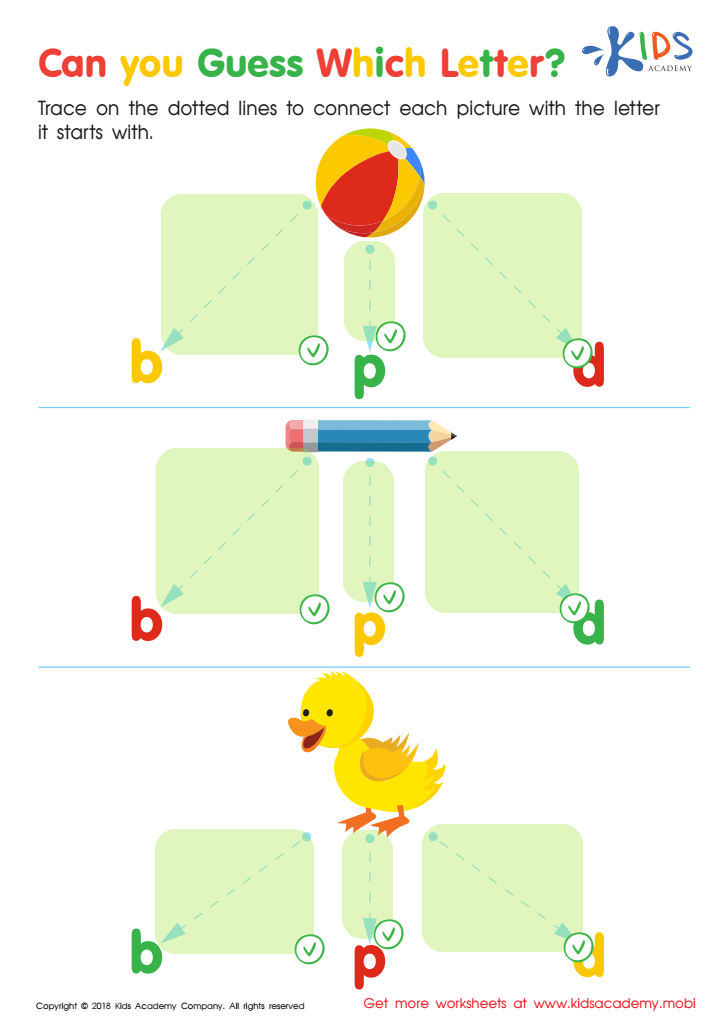 Can you Guess Which Letter? Worksheet: Free Printable for Kids ...