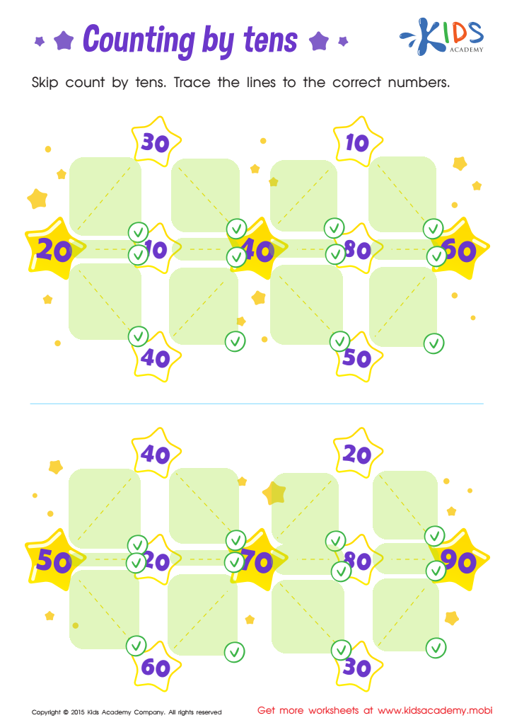 Learn Dozens: Counting by Tens Printable, Downloadable PDF for Kids ...